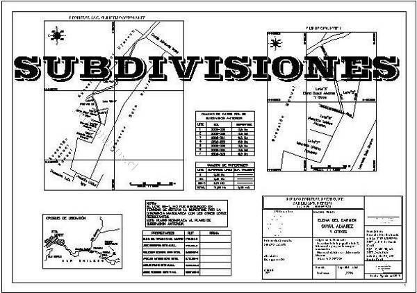 Plano De Subdivisión